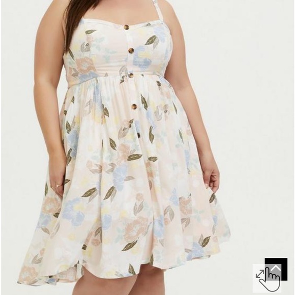 torrid | Dresses | Torrid Button Challis Dress Nwt | Poshmark
